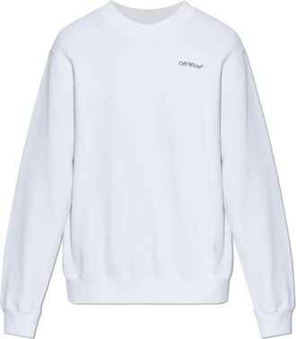 Off-white Femme, Sweatshirts et sweats &agrave; capuche, Blanc, Taille: 40 FR Logo SweaT-shirt