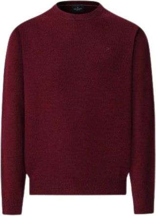 Hackett Pull &agrave; col rond en laine dagneau - Homme - Pulls - Rouge - Taille: S