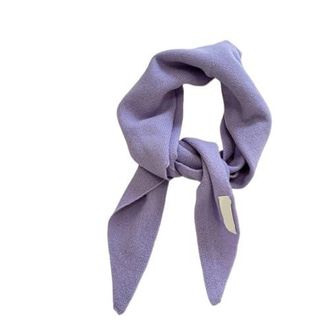 Generic &Eacute;charpe triangulaire en tricot - Ch&acirc;le chaud avec pompons pour lhiver, Couleur 10, 38cmX110cm