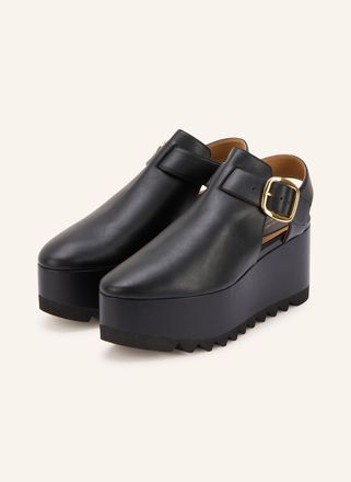 Stella McCartney Plateau-Wegdes Elyse Alter schwarz