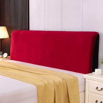 Generic Bettkopfteil Hussen Stretch Bett Kopfteil Bezug Double King Queen Single Verdickter Diamant Samt Staubdichter All Inclusive R&uuml;ckenlehnenschutz Schonbe