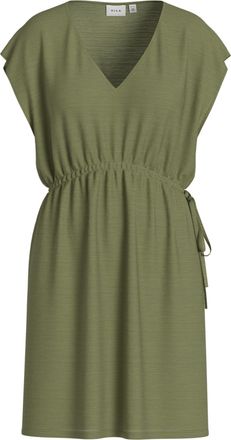 Vila Vibrielle V-Neck C/S Midi Dress/Dfs/Pb