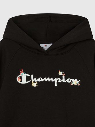 Champion Legacy Girls Graphic Hoodie XL Schwarz, Schwarz, XL