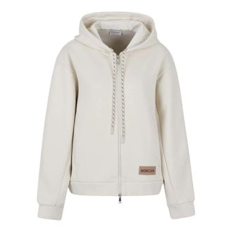 Moncler Rei&szlig;verschl&uuml;sse - - Sweatshirts & Hoodies - Damen - Wei&szlig; - XL