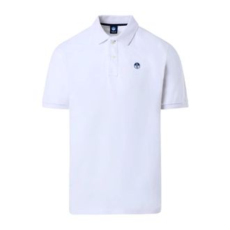 North Sails Polo aus Bio-Baumwolle mit Filzlogo - - Tops - Herren - Wei&szlig; - M
