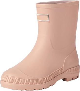 Generic Bottes de pluie courtes en caoutchouc pour femme - Imperm&eacute;ables - Antid&eacute;rapantes - Confortables - Pour la marche, la p&ecirc;che, les activit&eacute;s en plein air