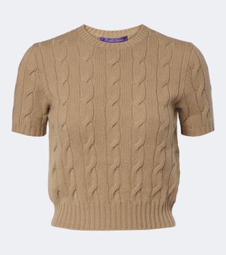 Ralph Lauren Collection Pull torsad&eacute; en cachemire