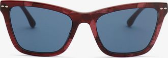 Isabel Marant Lunettes De Soleil Cat Eye Leyna - Femme - Marbr&eacute; Rouge-bleu - - Isabel Marant