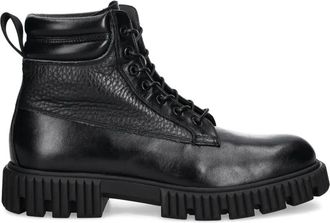 Baldinini Schn&uuml;rstiefel aus Leder - Schwarz