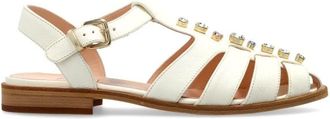 AGL Agl, Femme, Chaussures, Beige, Taille: 38 1/2 EU New College Sandales