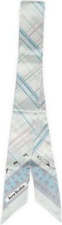Acne Studios Foulard fin imprim&eacute; en soie