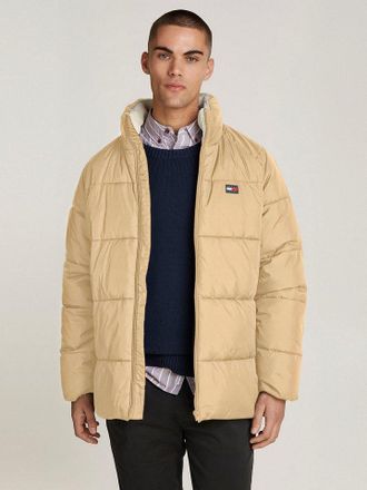Tommy Jeans Steppjacke TJM POLY PUFFER EXT Winterjacke mit Stehkragen, gef&uuml;ttertes Teddy, Innentaschen
