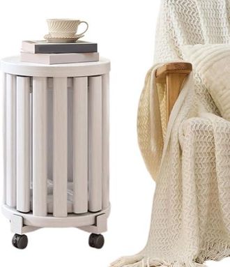 Generic Tables basses gigognes - Tables dappoint rondes gigognes avec roulettes, meubles modernes multifonctionnels pour la maison, le bureau, le salon, la ch