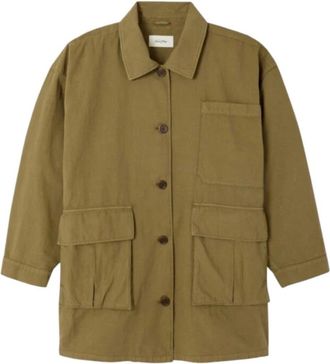 American Vintage Femme, Vestes, Vert, Taille: 36 FR Light Jacket