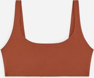 Arket Sportliches Bikinioberteil -Braun