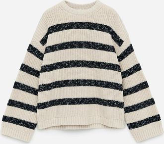 Arket Baumwollstrickpullover -Beige