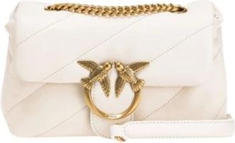 Pinko Pinko, Femme, Sacs, Blanc, Taille: ONE Size Love Mini Puff