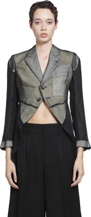 Comme Des Gar&ccedil;ons Sheer Nylon Long Blazer