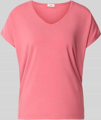 s.Oliver Red Label Relaxed Fit T-Shirt aus Viskose-Mix