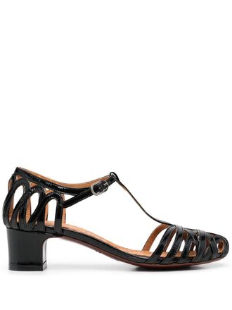 Chie Mihara escarpins &agrave; bout ferm&eacute; - Noir