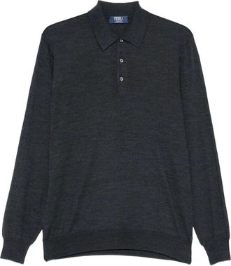 Fedeli polo en maille fine - Bleu