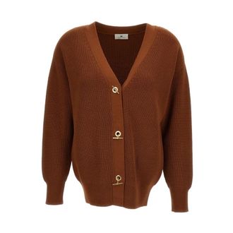 Elisabetta Franchi Cardigans - - Knitwear - Damen - Braun - S