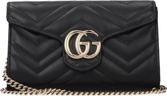 Gucci Marmont Pochette Femmes Cuir Noir