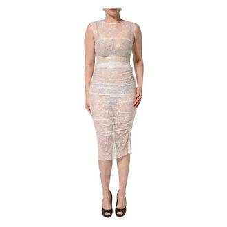Dolce & Gabbana Sheath Midi Dress - - Dresses - Damen - Wei&szlig; - S