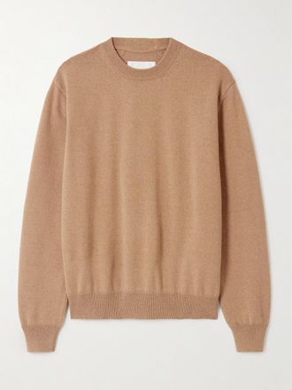 Jil Sander Pull En Cachemire Et Coton M&eacute;lang&eacute;s - Marron