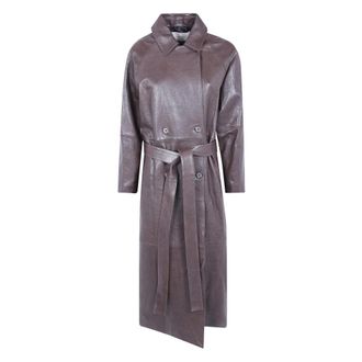Magda Butrym Femme, Manteaux, Brun, Taille: 36 FR Manteau en cuir