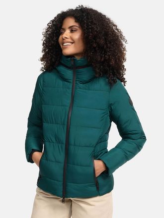Marikoo kurze Damen Steppjacke mit Kapuze & Fleecefutter - Radaa