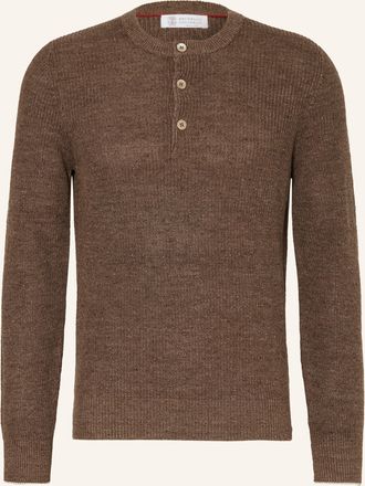 Brunello Cucinelli Brunello Cucinelli Leinenpullover braun