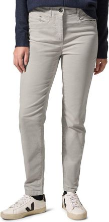 Cecil Damen Hose im Velvet-Look