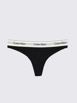 Calvin Klein String en m&eacute;lange de coton et modal avec bande logot&eacute;e