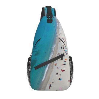 AOOEDM Hawaiian Beach Sling Bag Casual Crossbody Beach Umhängetasche Rucksack Chest Daypack für Outdoor Beach