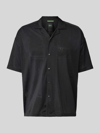 HUGO BOSS Relaxed Fit Freizeithemd mit Reverskragen Modell Balbero