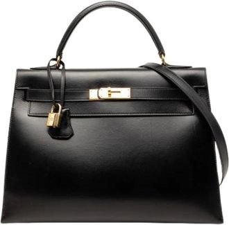 Herm&egrave;s Pre-owned Kelly Sellier 32 - Femme - Pre-owned - Noir - Taille: ONE Size