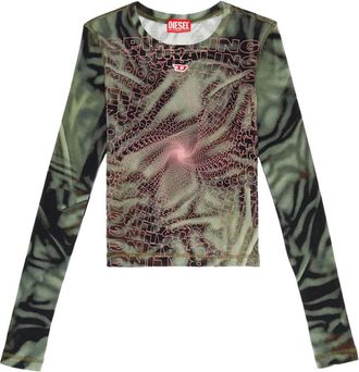 Diesel t-shirt T-Banes-NC - Vert