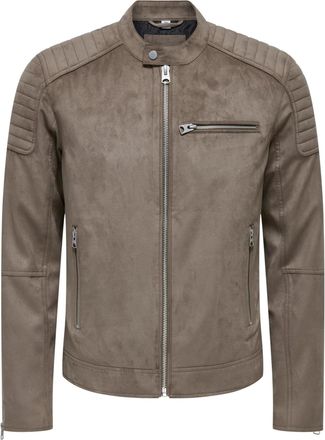 Only & Sons Onsgus Faux Suede Racer Jacket OTW