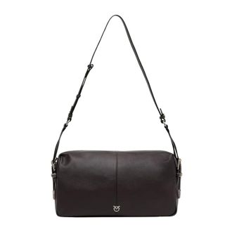 Pinko Pinko - 24 Classic Vitello New Biker - Femme - Sacs - Brun - Taille: ONE Size