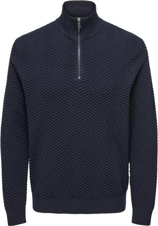 Only & Sons Onsmace Reg 12 Herringbon Half Zip Knit