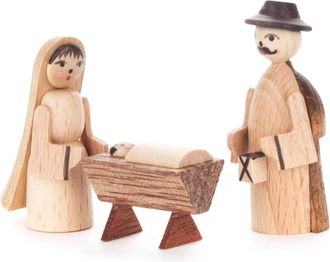 Rudolphs Schatzkiste Krippen und Zubehör Krippefiguren (3) Breite x Höhe x Tiefe 2 cmx4,5 cmx1,5 cm NEU Erzgebirge Weihnachtsdeko Tischdeko