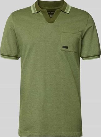 s.Oliver Red Label Regular Fit Poloshirt aus reiner Baumwolle Modell OPEN COLLAR POLO