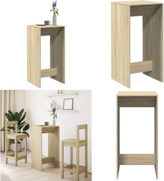 vidaXL Bartisch Sonoma-Eiche 51x50x103,5 cm Holzwerkstoff - Vidaxl