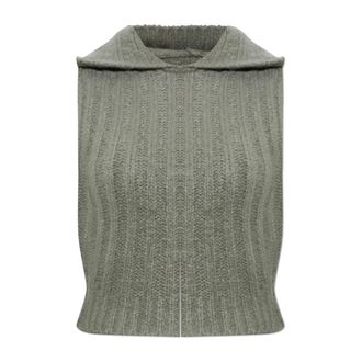 Rick Owens Cashmere Kapuzenweste - - Knitwear - Damen - Grau - S