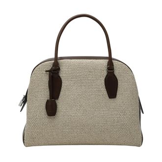 The Row Femme, Sacs, Beige, Taille: ONE Size India 12 Canvas and Leather Bag