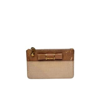 Miu Miu Pre-owned Vintage Cardholder - Femme - Pre-owned - Beige - Taille: ONE Size