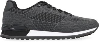 HUGO BOSS Mens Low-Top Parkour Sneakers Grey Polyester Trainers