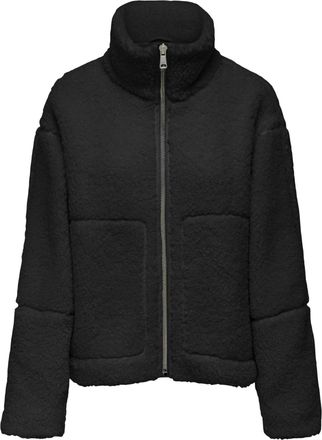 Only Damen Onlaspen Life Teddy Jacket OTW, Black, x_l