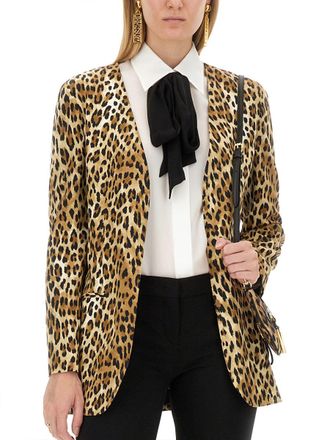 Moschino Animal Pattern Viscose Jacket - Multicolor